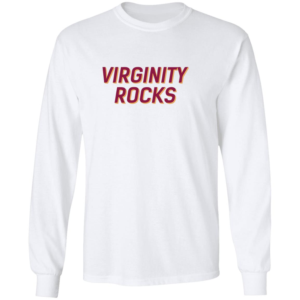 Light blue Virginity Rocks hoodie sweatshirt - Resttee
