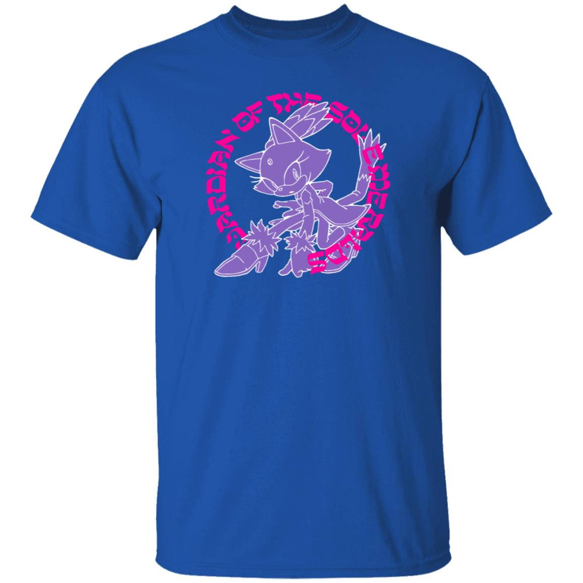 Blaze The Cat Guardian Of The Sol Emeralds Yellow Tee - Resttee