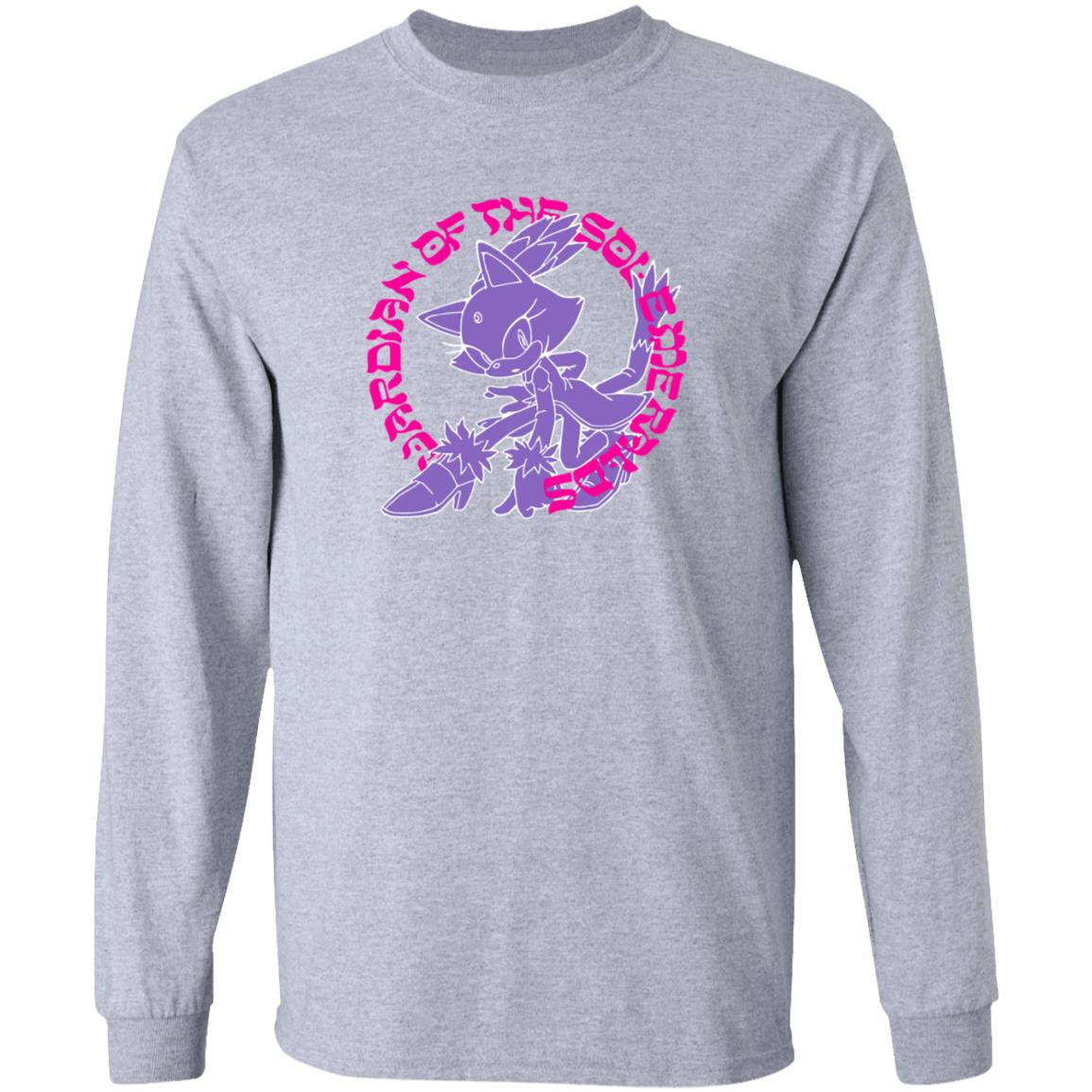 Blaze The Cat Guardian Of The Sol Emeralds Yellow Tee - Resttee