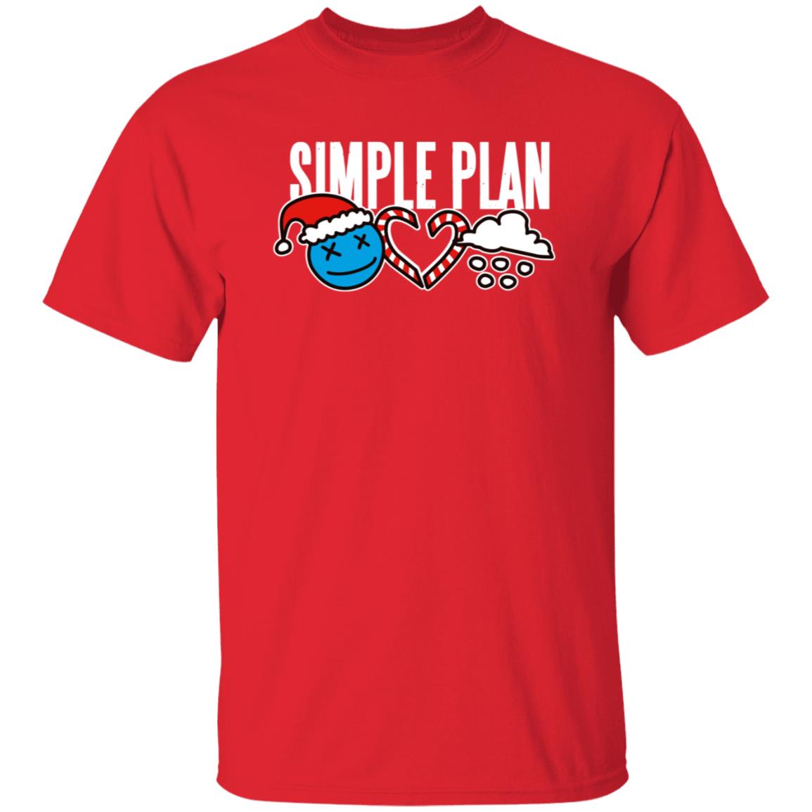 Simple Plan Merchandise Simple Plan Christmas 3 Icons Shirt - Resttee