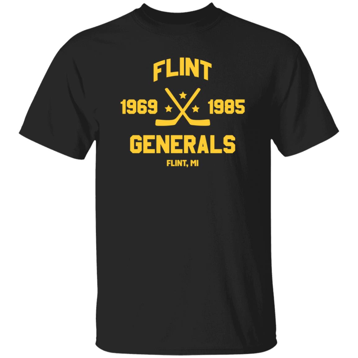 Vintage Ice Hockey Merchandise Flint Generals Dated T Shirt Flint ...